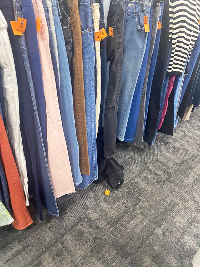 Denim democracy in action&mdash;where designer jeans and everyday favorites share the same rack without judgment.