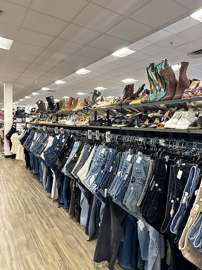 Denim democracy in action. From skinny to relaxed, these jeans line up like candidates eager to win your vote&mdash;and your legs.