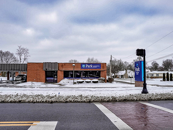 Winter transforms Utica's bank into a scene worthy of a snow globe &ndash; complete with lamp posts that would make C.S. Lewis nod in approval.