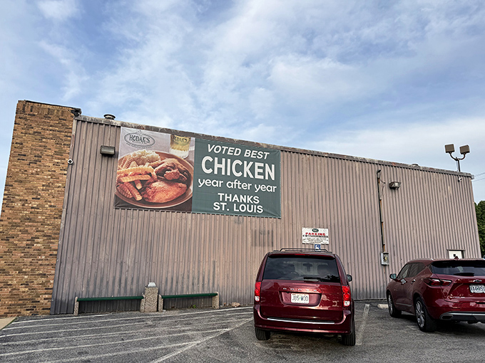 Even the exterior proudly proclaims what locals already know—this chicken has been voted best in St. Louis year after year for good reason.