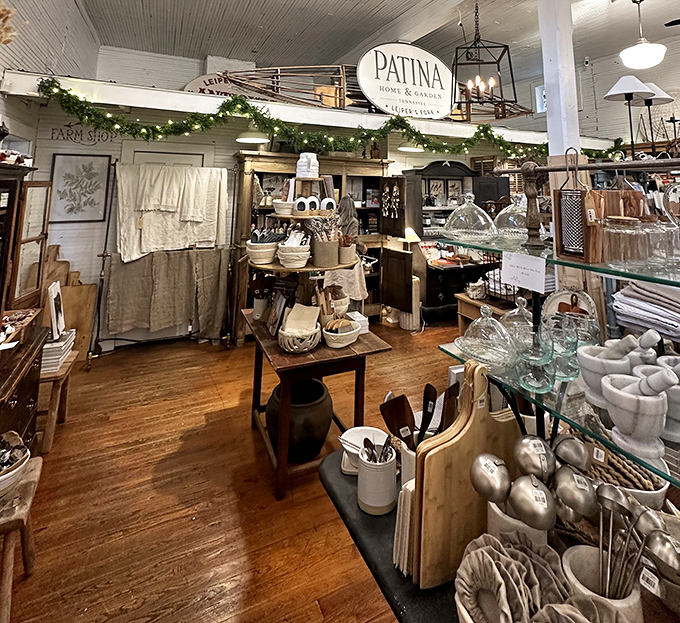 Step inside Patina and discover a treasure trove of home goods that somehow manage to be both rustic and refined.