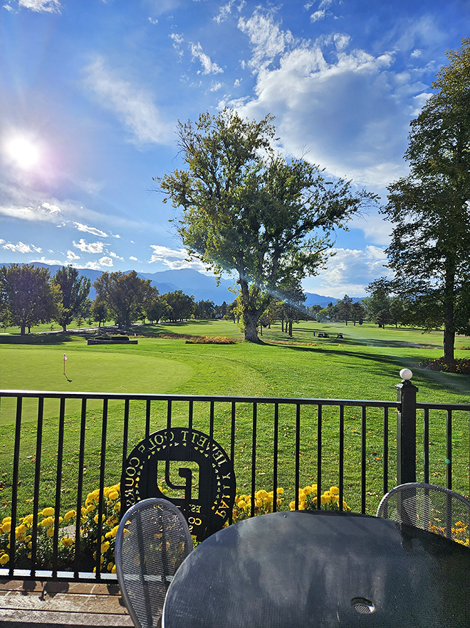 The patio offers front-row seats to Colorado's greatest show: mountain vistas that pair perfectly with cold local brews.