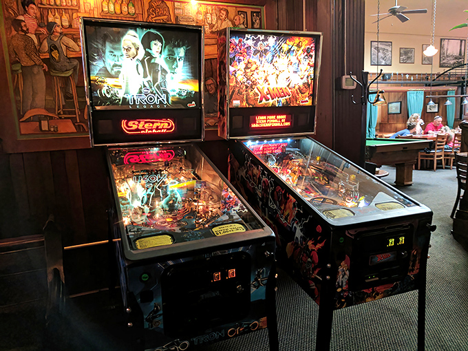 Even the entertainment has vintage charm&mdash;these pinball machines offer a welcome reminder that some pleasures never need a software update.