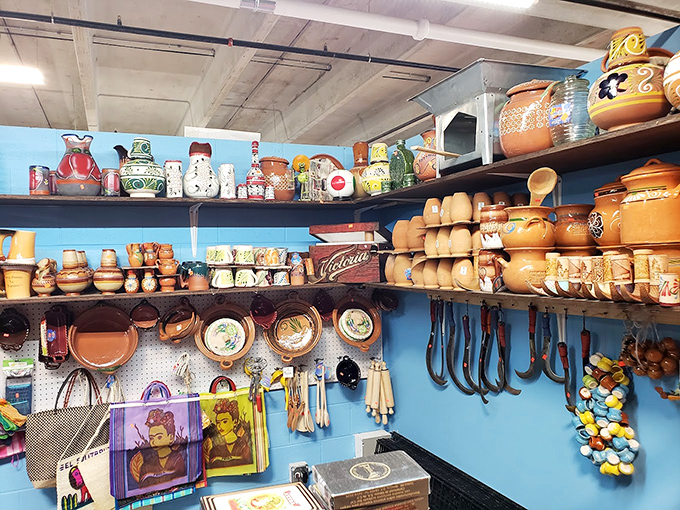Earthenware paradise where Frida Kahlo meets functional kitchenware. These aren't just pots—they're cultural artifacts for your dinner table.