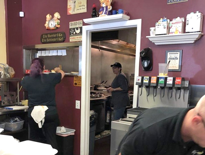 Behind every perfect pancake is a kitchen choreography that would impress Broadway directors. The magic happens behind these doors.