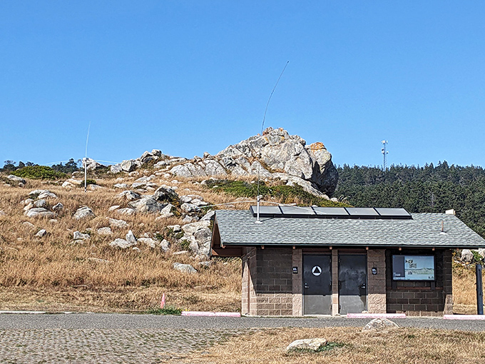 Practical architecture meets practical needs. Even Salt Point's utilitarian structures are thoughtfully placed to complement their spectacular surroundings.