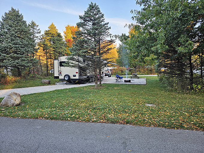 Fall camping at Prophetstown means waking up to crisp air, golden leaves, and the smug satisfaction of having the best backyard in Indiana.