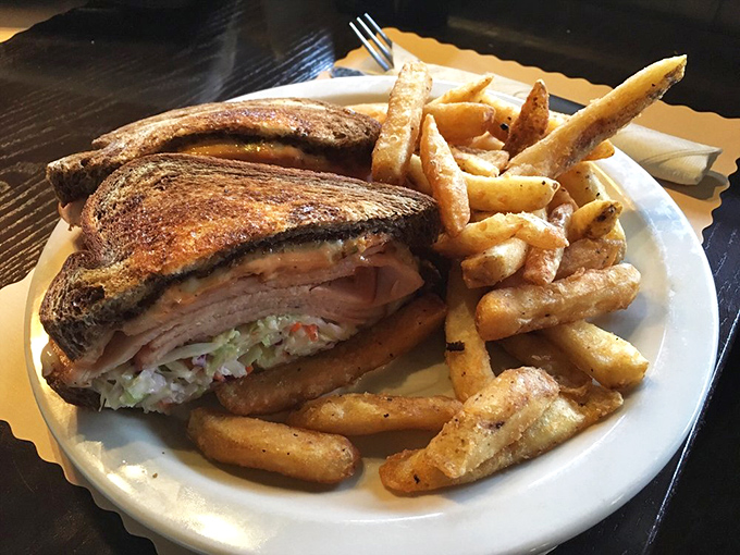 This sandwich is stacked higher than most Maryland property values, with layers of goodness threatening to escape with each bite.