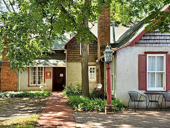 The Red Barn Studio Museum's humble exterior belies the creativity within &ndash; like finding an artistic oasis tucked behind a garden path.