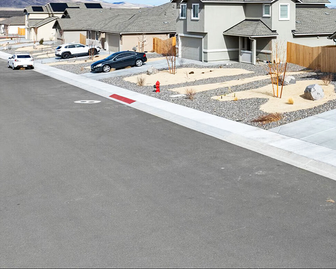 Desert-wise landscaping saves both water and money. These xeriscaped front yards perfectly capture Fernley's practical approach to desert living.