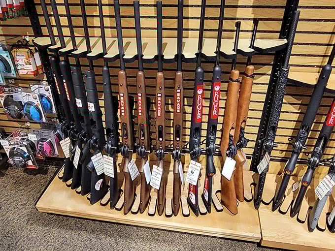 For Nevada's hunting enthusiasts, this display is the retail equivalent of a museum exhibit&mdash;craftsmanship behind glass.