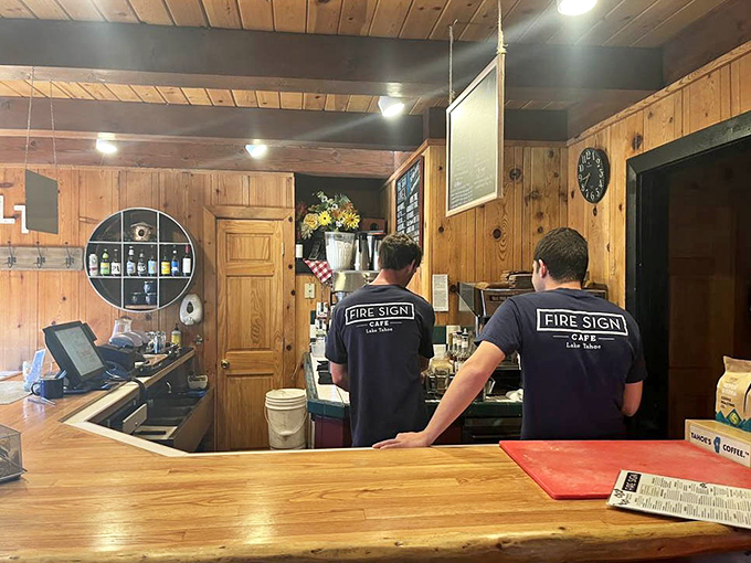 Behind the scenes where coffee magic happens&mdash;the fuel station that powers Tahoe adventures and cures yesterday's overindulgences.