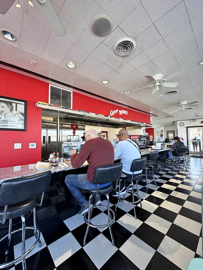 The command center of comfort food operations, where coffee flows freely and the soda fountain stands ready for milkshake emergencies.
