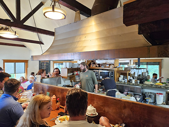 The service counter &ndash; command central for coffee refills and the distribution of happiness disguised as homemade breakfast.