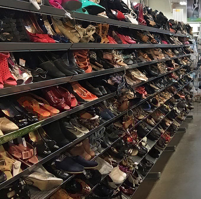 The shoe section requires special optimism; finding your size that doesn't show someone else's foot shape is retail bingo.