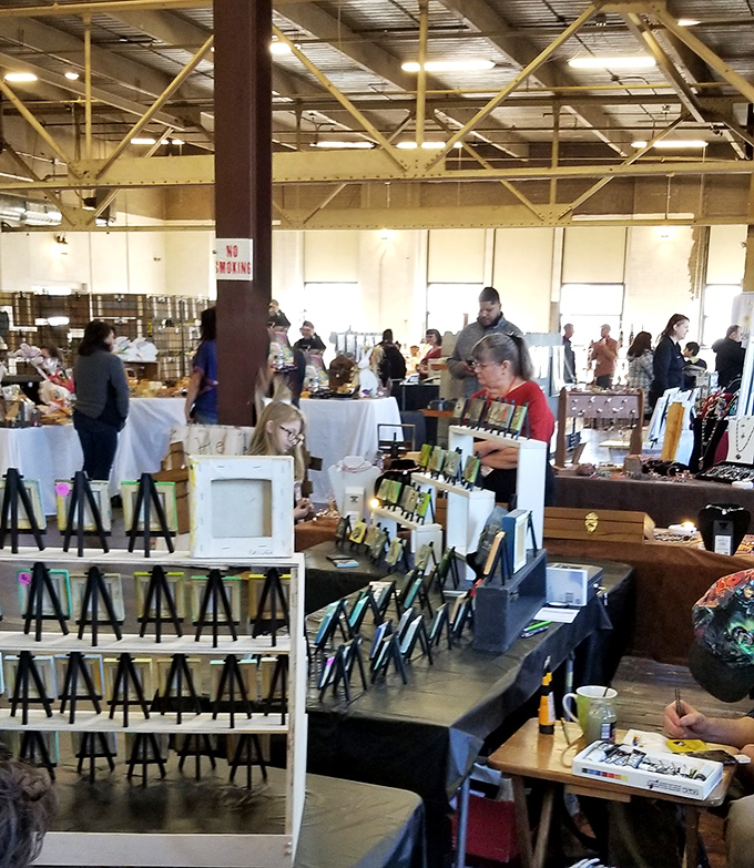 Treasure hunters in their natural habitat. The thrill of the find keeps these shoppers moving through aisles of possibility.