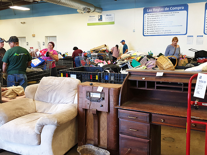 Where furniture goes for its second act &ndash; that vintage desk might have once held someone's typewriter, now ready for your laptop.