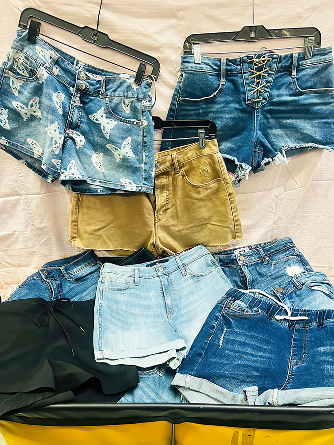 Summer's unofficial uniform laid out like a fashion editorial. These shorts tell stories of beaches not yet visited and bargains already scored.