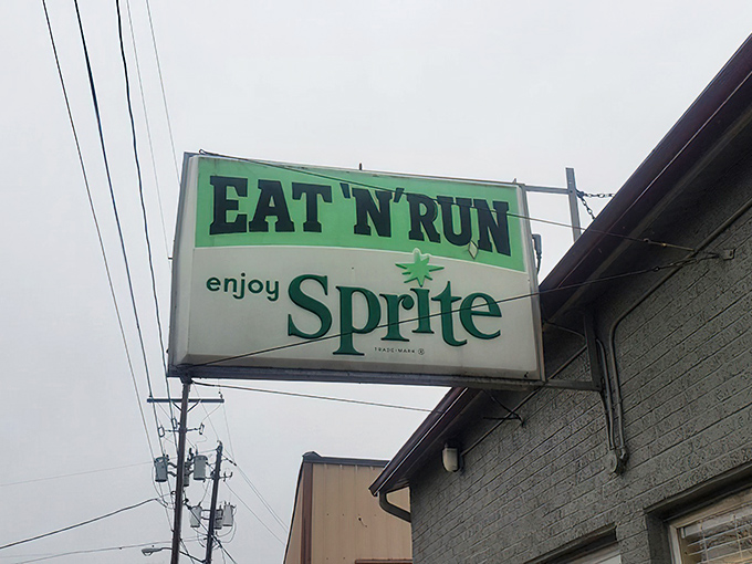 That green sign promising Sprite has become an Akron landmark – a beacon of hope for the hungry traveler.