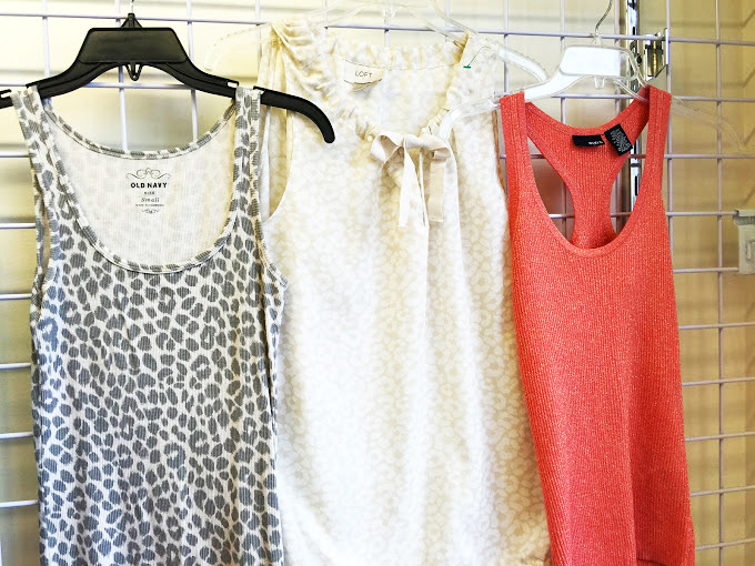 Fashion finds that won't break the bank. These name-brand tops still have plenty of life left for their second owner.