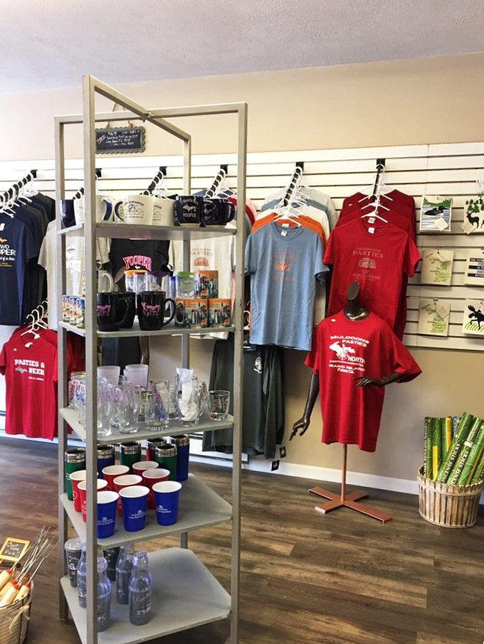 Wear your pasty pride! The souvenir section lets you take home a t-shirt to remember your UP culinary adventure long after the last crumb is gone.