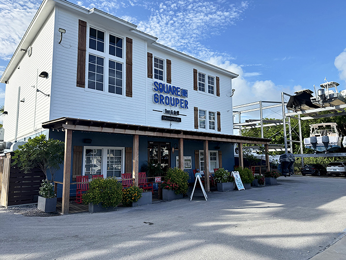 Square Grouper's unassuming exterior belies the seafood magic happening inside. The name alone tells you you're in for authentic Keys cuisine.