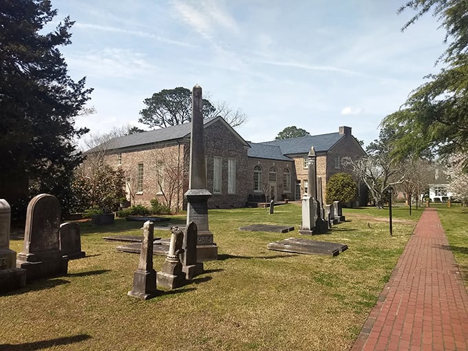 St. Paul's churchyard holds centuries of stories beneath its ancient stones. Even the squirrels seem to tread more thoughtfully here.