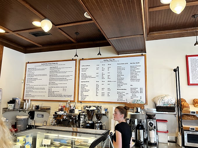 The staff moves with the focused precision of NASA engineers, except their mission is delivering carbs to your face rather than rockets to space.