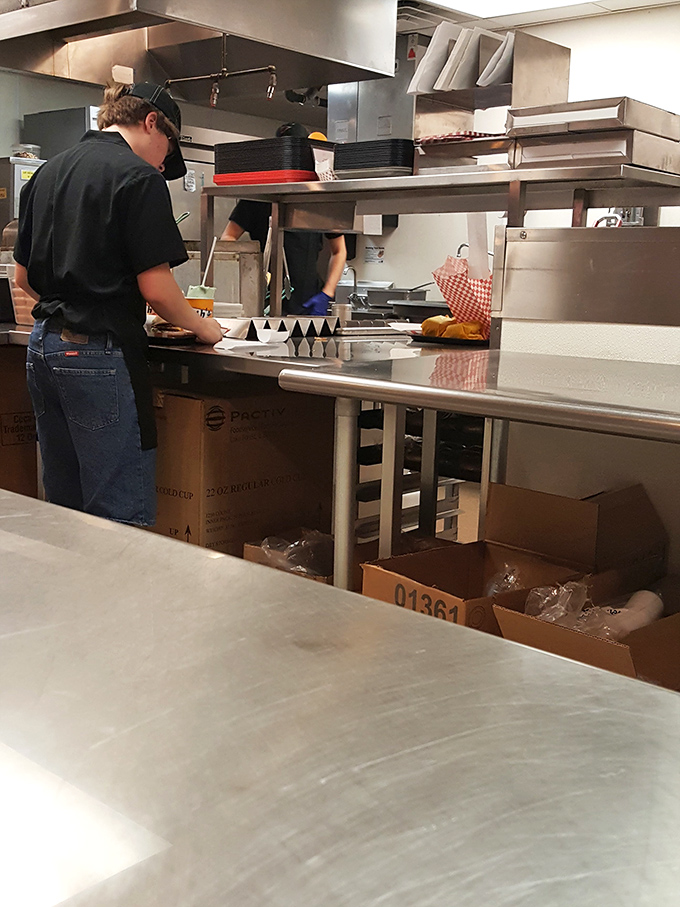 Behind every great burger is a dedicated team working their culinary magic in synchronized harmony.