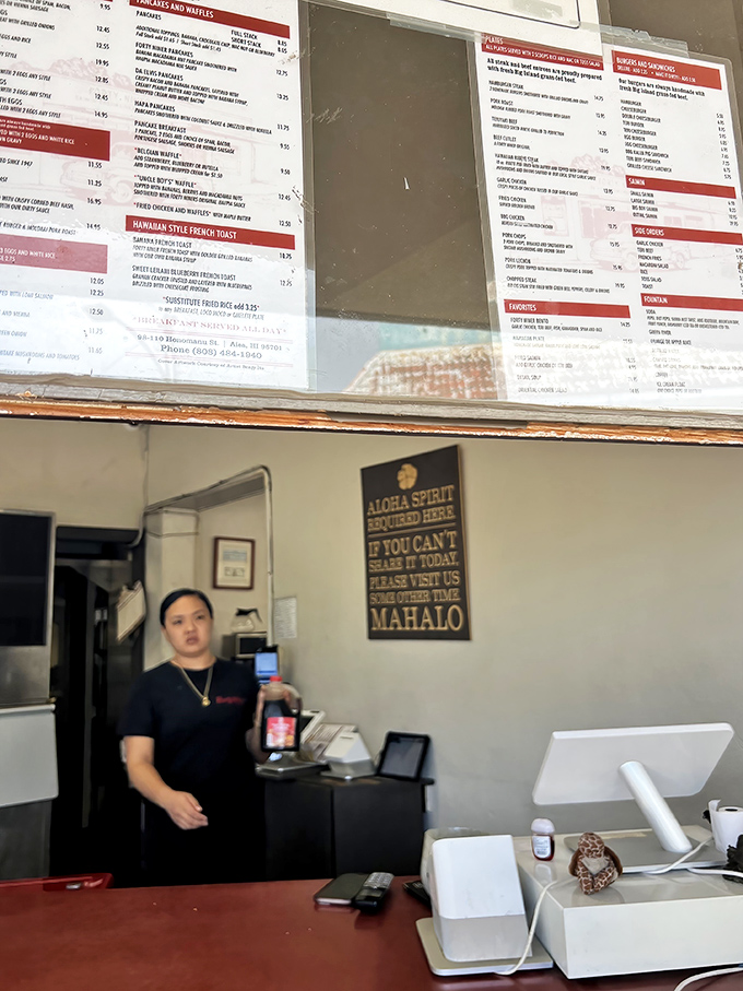 The menu window&mdash;where decisions are made and appetites are teased. Choose wisely, but know there are no wrong answers.