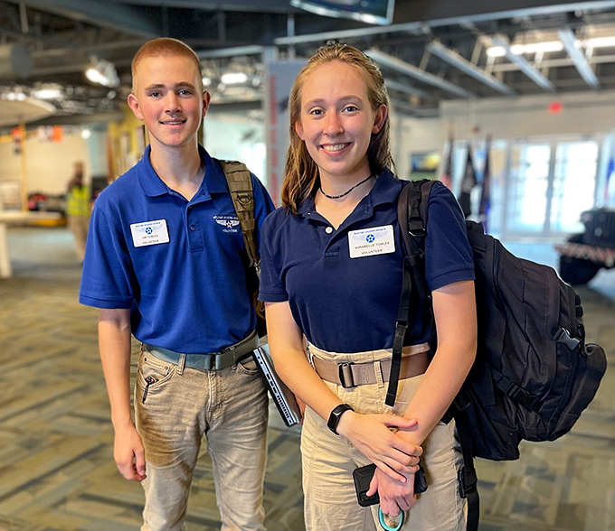 The museum's knowledgeable young staff members help bring aviation history to life for visitors of all ages.