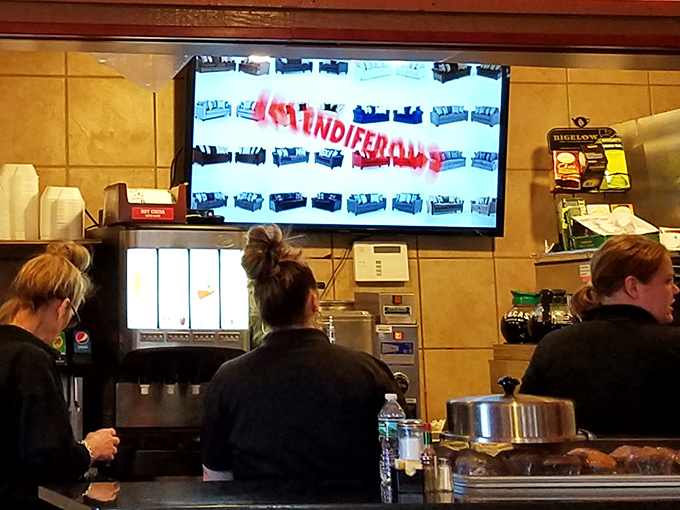 The staff area where breakfast dreams become reality &ndash; like a theatrical stage where the performance is always about satisfaction.