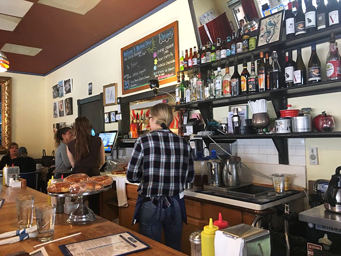 Where breakfast magic happens: the heart of Bluebird's operation, where ordinary ingredients become extraordinary meals.