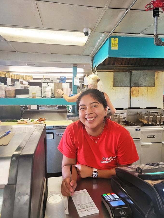 The warm smile of service that makes every plate taste better. Genuine Florida hospitality can't be faked or franchised.
