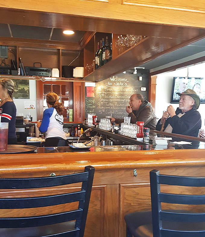 "Welcome to Jake's" isn't just written on the chalkboard&mdash;it's demonstrated by staff who treat regulars like celebrities and newcomers like regulars.