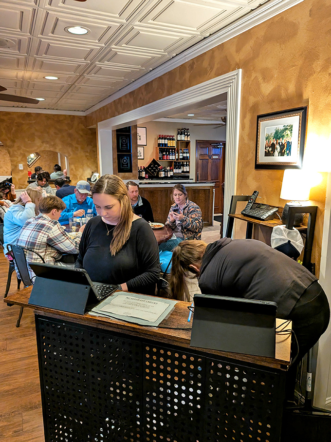Where memories are made: staff warmly greeting guests in a dining room that buzzes with conversation and the promise of pasta perfection.