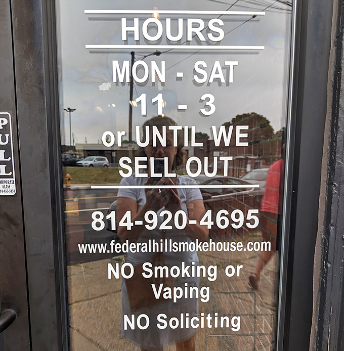 "Until we sell out" isn't a marketing gimmick&mdash;it's a promise that everything's fresh. The barbecue equivalent of "while supplies last."