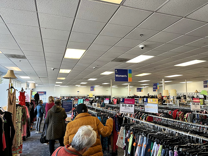 The women's department&mdash;a sea of possibilities where patient shoppers are rewarded with designer labels hiding among everyday brands.