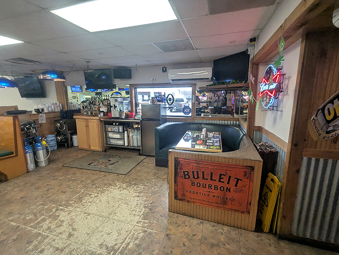 The bar area strikes that perfect balance between "neighborhood watering hole" and "family restaurant," with plenty of screens to catch the game while you catch up.
