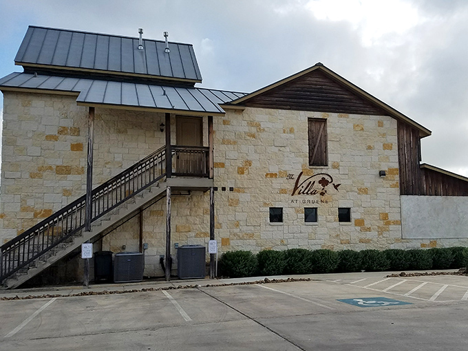 This limestone beauty showcases the German-Texan craftsmanship that built Gruene to last through generations of Hill Country summers and tourists.