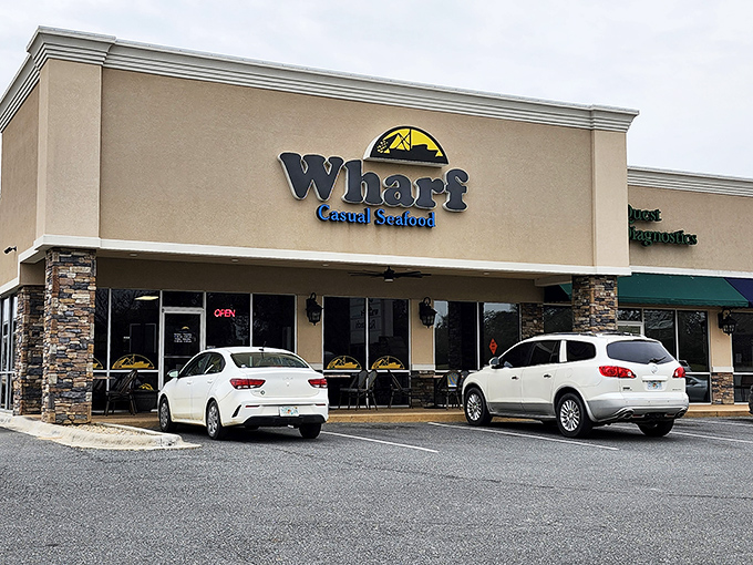 The Wharf brings coastal seafood inland, proving you don't need ocean views to enjoy grouper that tastes like it jumped straight onto your plate.