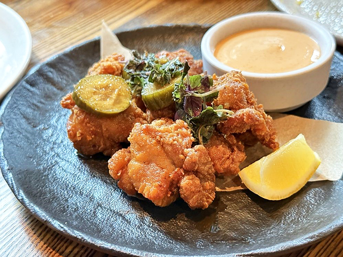 Tokyo fried chicken bites prove that perfection comes in small packages&mdash;crispy, juicy, and served with dipping sauce that'll make you lick your fingers.