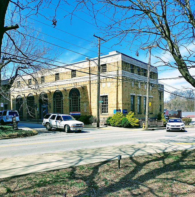This isn't just mail delivery&mdash;it's a limestone legacy. Uniontown's historic postal building stands as a monument to an era when public buildings were built to inspire.