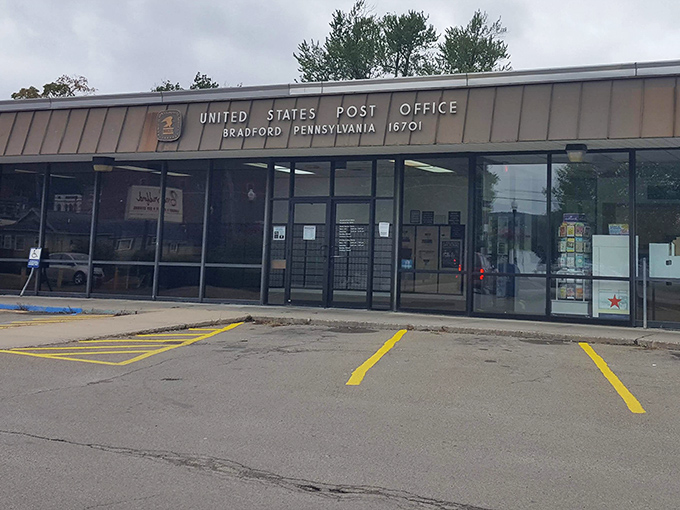 Even the post office looks well-maintained here, because Bradford takes pride in its infrastructure without making a big fuss about it.