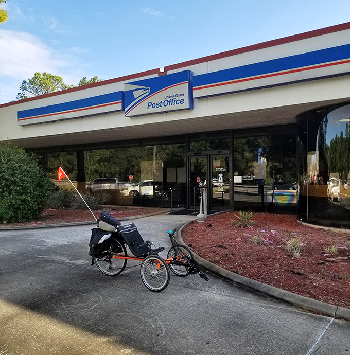 Even the post office has bicycle parking &ndash; a reminder that in Inverness, two wheels might be better than four.