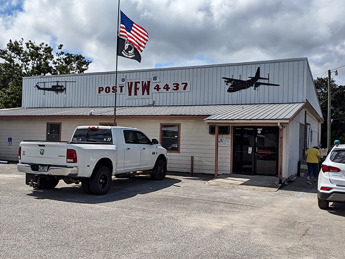 The VFW Post 4437 stands as a humble reminder of service and community, where veterans gather to share stories that Hollywood could never quite get right.