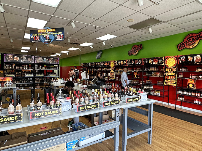 The hot sauce emporium offers liquid fire in bottles of all shapes and sizes&mdash;perfect souvenirs for friends who think New York isn't spicy enough.