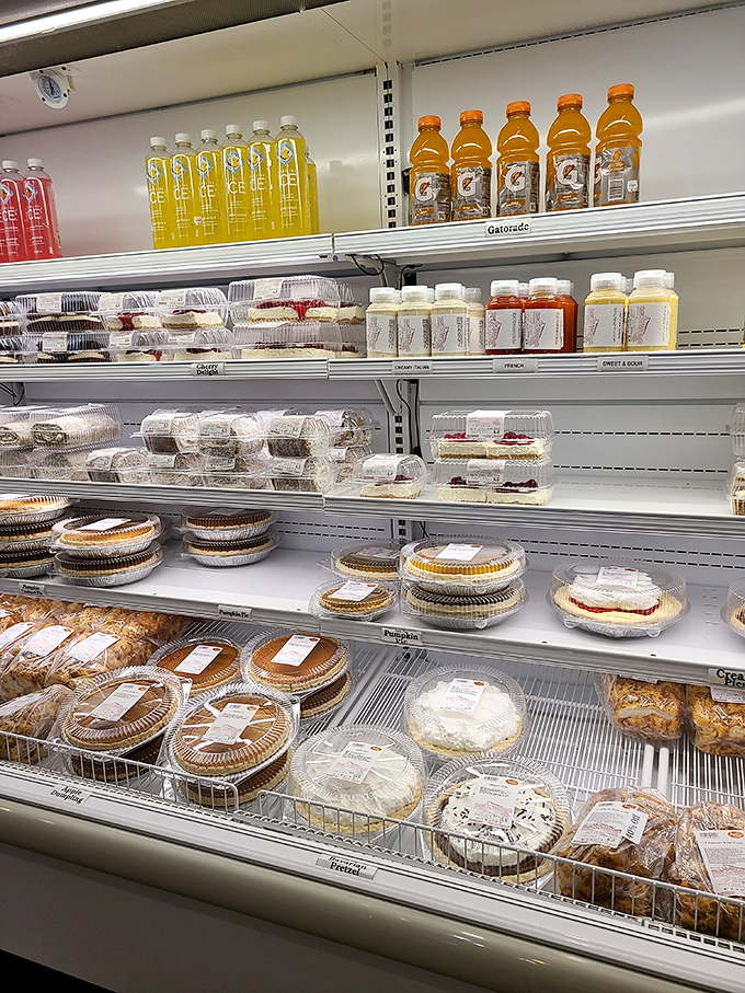 The market's refrigerated section&mdash;where you can take home a slice of Amish Country magic. Diet resolutions come here to die.