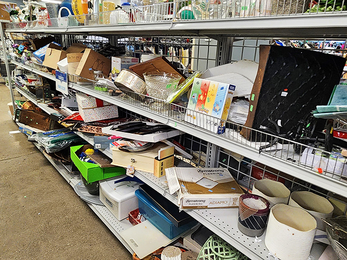 The miscellaneous aisle: where random household items gather to dare you to imagine their potential in your home.