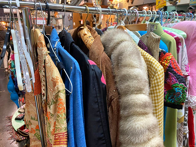 Vintage clothing that proves fashion cycles faster than Florida weather. That fur collar has stories to tell&mdash;and probably a few cocktail parties to remember.
